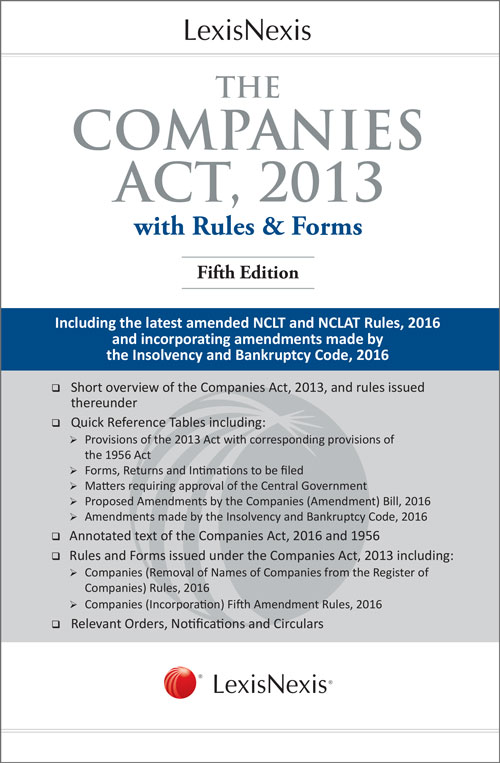 LexisNexis The Companies Act, 2013 (With Rules & Forms) Including the ...